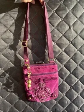 Juicy Couture | Bags | Authentic Y2k Juicy Couture Plum Velvet ...